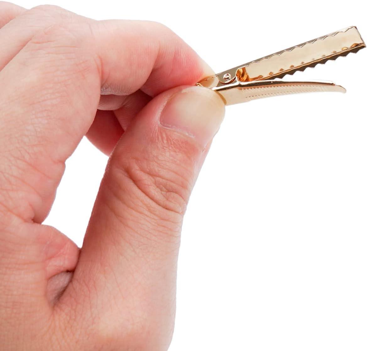 JOYOYO 50 Pcs Small Gold Alligator Clips | 1.75 Inch Metal Crocodile ...