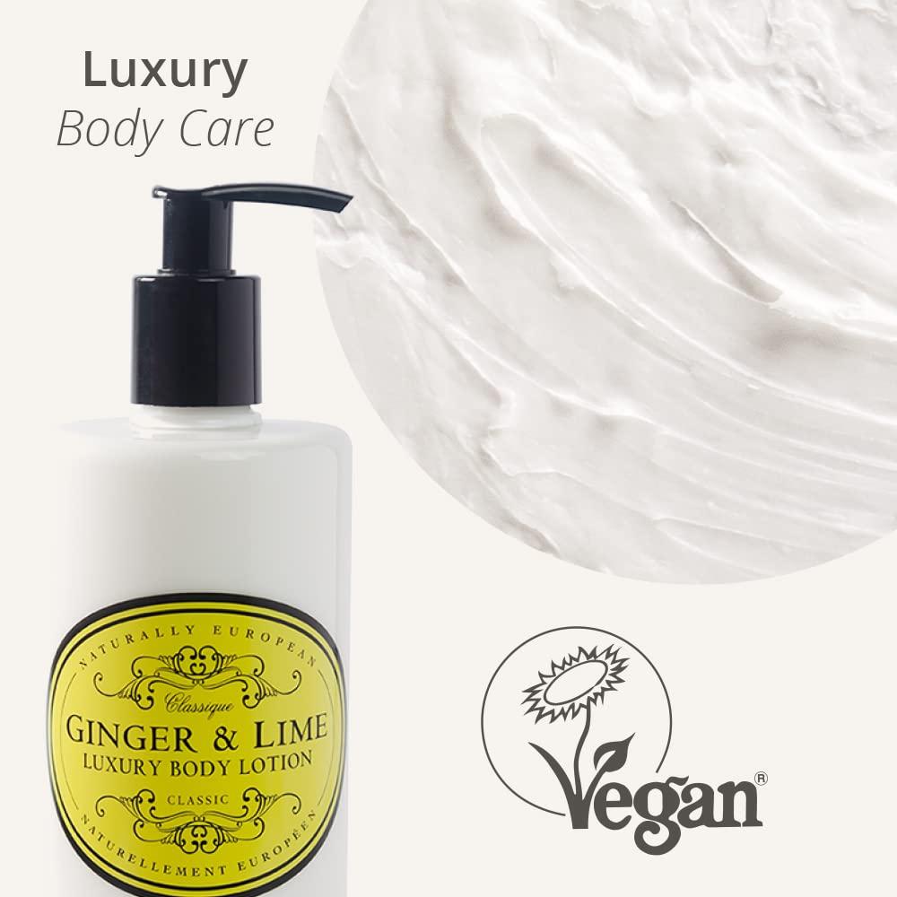 Naturally European Ginger & Lime Luxury Body Lotion - 500ml / 17oz ...