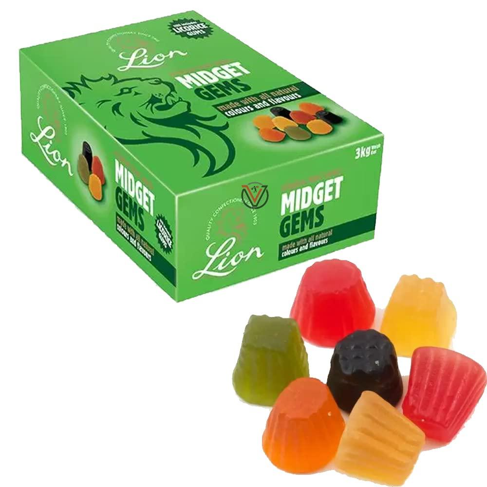 Lion Midget Gems Original Hard Gums 2kg | Full Box | Buy Now with Express International Delivery ...