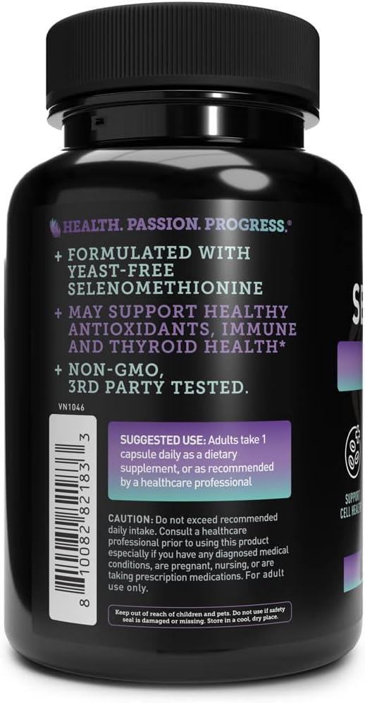 Selenium Capsule Supplement 200mcg - Antioxidant Support for Immune ...