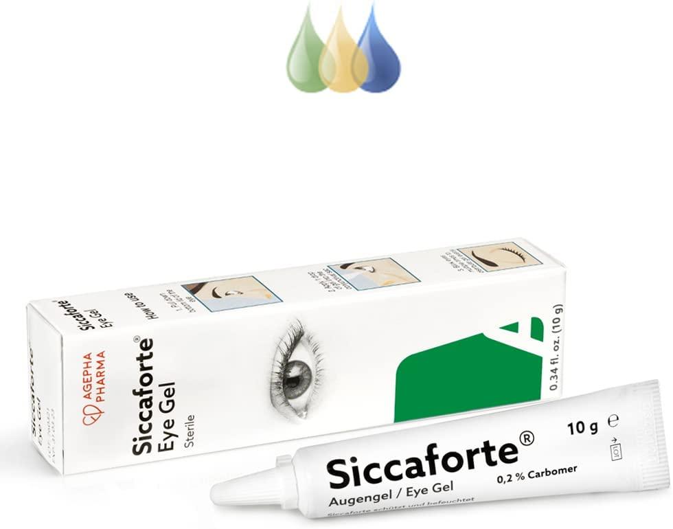 Siccaforte Eye Gel for Dry Eyes - Intensive Moisturizing Gel with ...