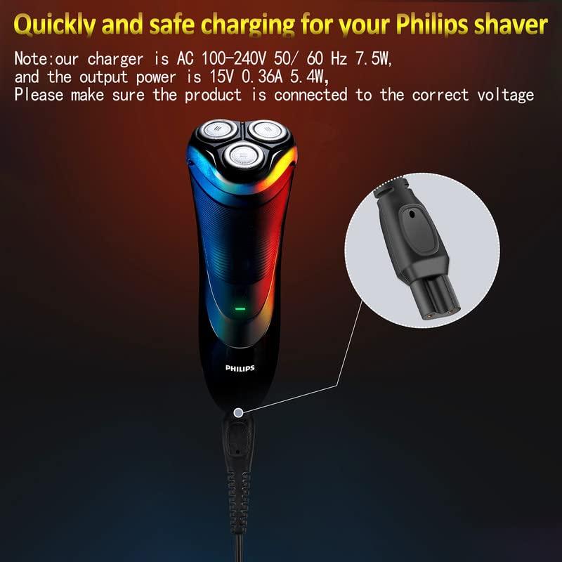 15V Shaver Charger Compatible with Philips HQ8505 Norelco Electric ...