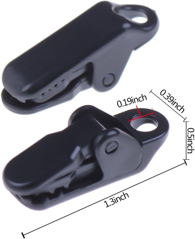 Warmshine 20 Pack Small Clamp Tarp Awning Clips Set - Black Trap Clips ...