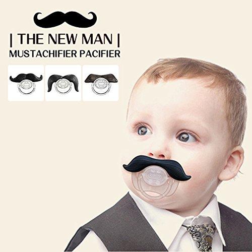 Inovey Kid Beard Pacifier for Boys & Girls - Toddler Dentistry Solution ...