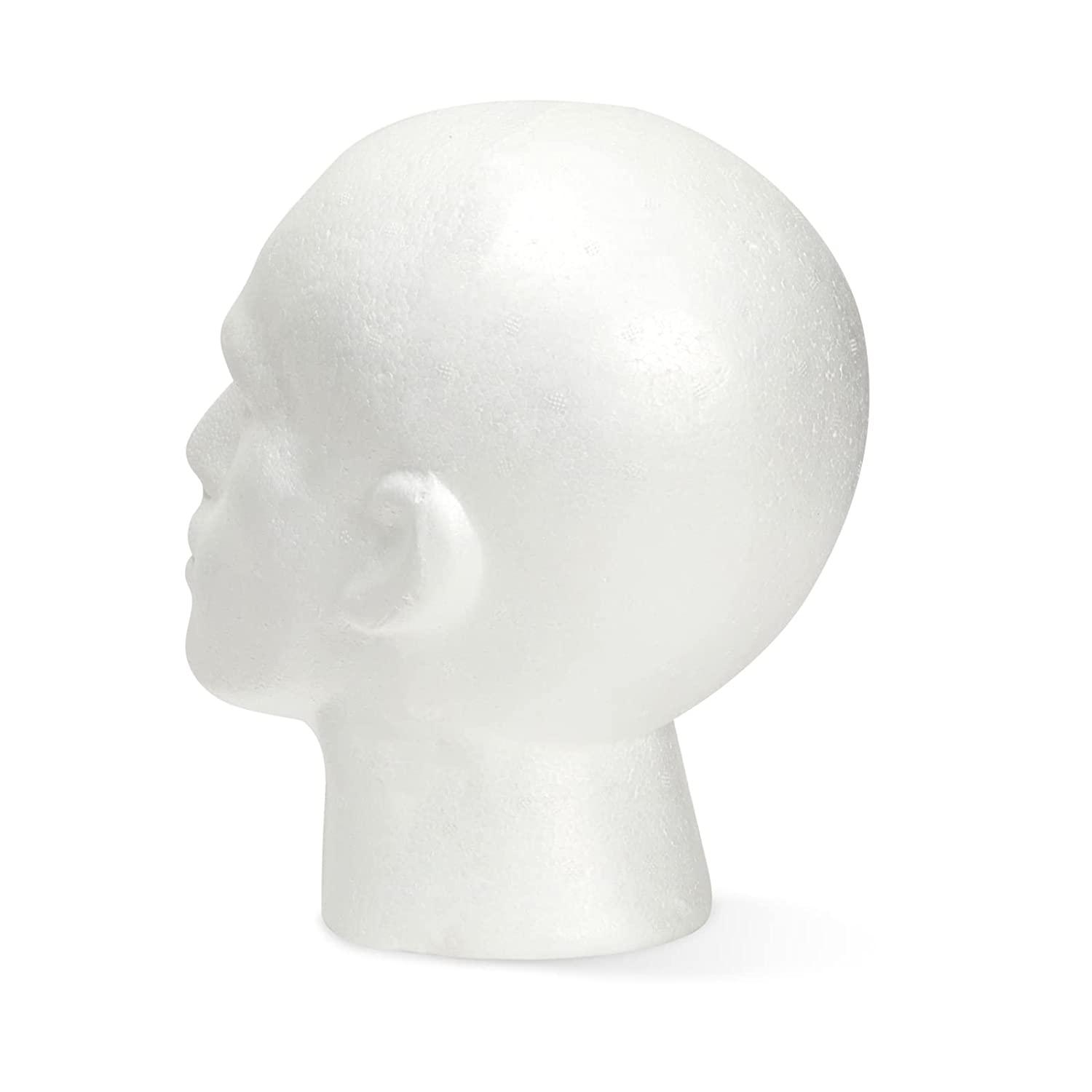Juvale Foam Male Head Form Mannequin Display for Hats, Wigs, Masks ...
