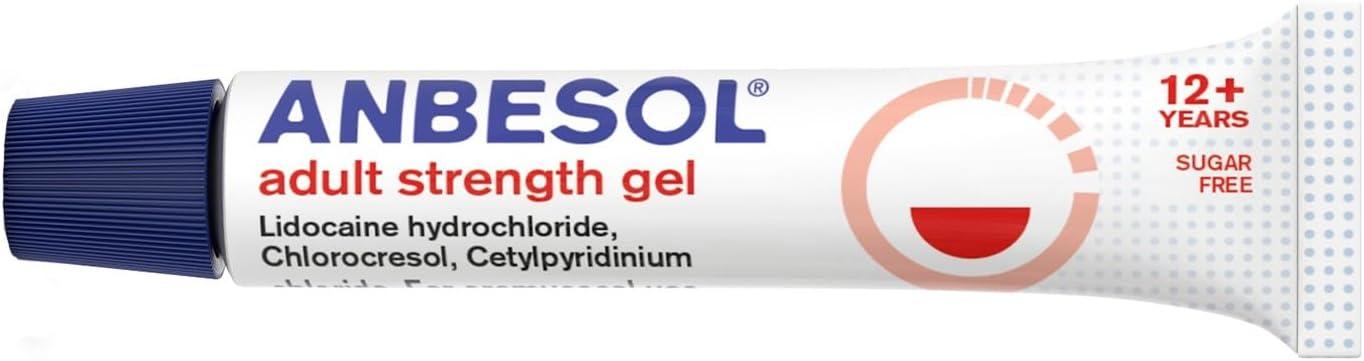 Anbesol Adult Strength Gel 10g - Effective Oral Pain Relief for Mouth ...