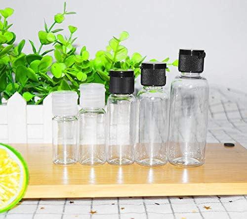 12 Pack Transparent Empty Plastic Sample Bottles - 30g 30ml Folding Lid ...