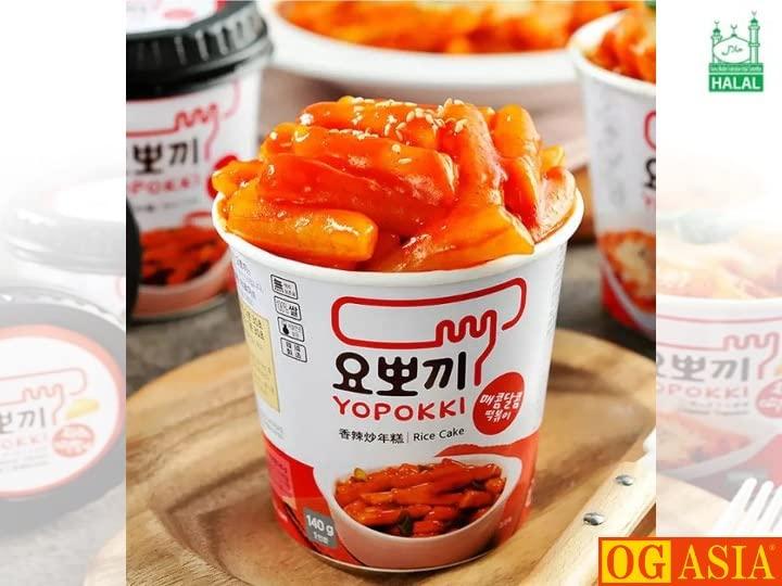Buy Yopokki 5 Pack Instant Rice Cake Cups - Korean Spicy & Sweet Rice ...