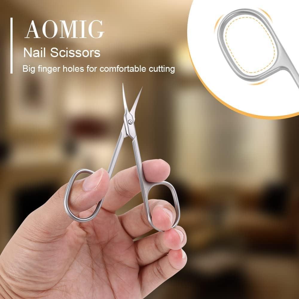 Curved Blade Cuticle Scissors for Women - Multi-purpose Manicure Tool ...