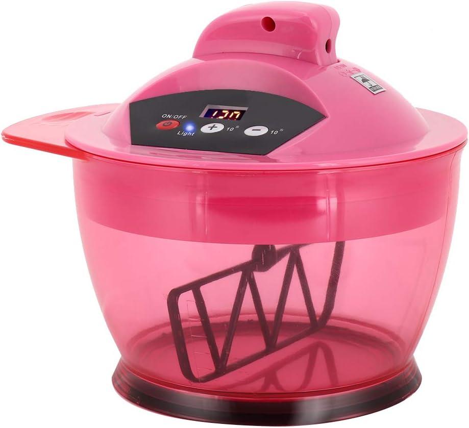 Electric Hair Coloring Bowl - Rose Red Dye Mixer for Salon-Quality ...