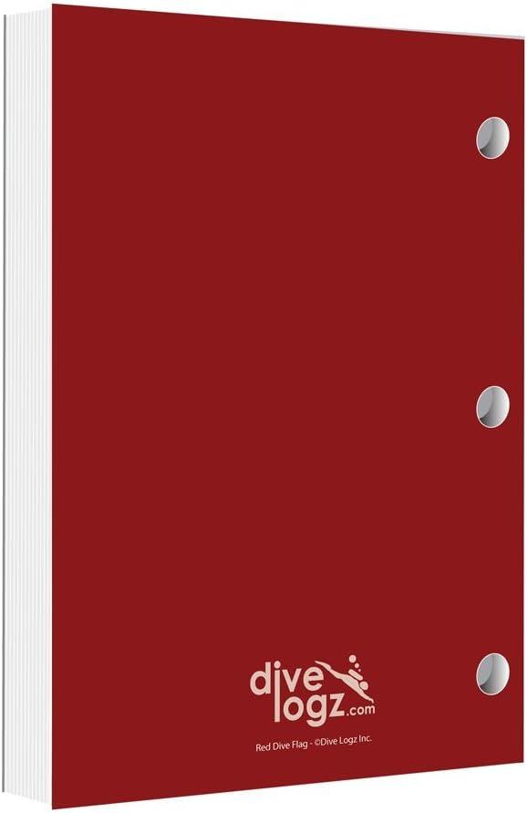 Red Dive Flag Scuba Diving Log Book | Dive Journal for Recording ...