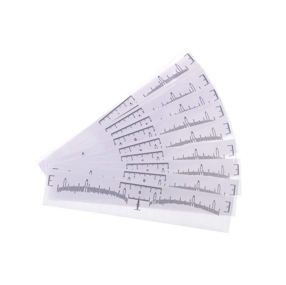 50 Disposable Self-Adhesive Eyebrow Rulers - Professional Microblading ...