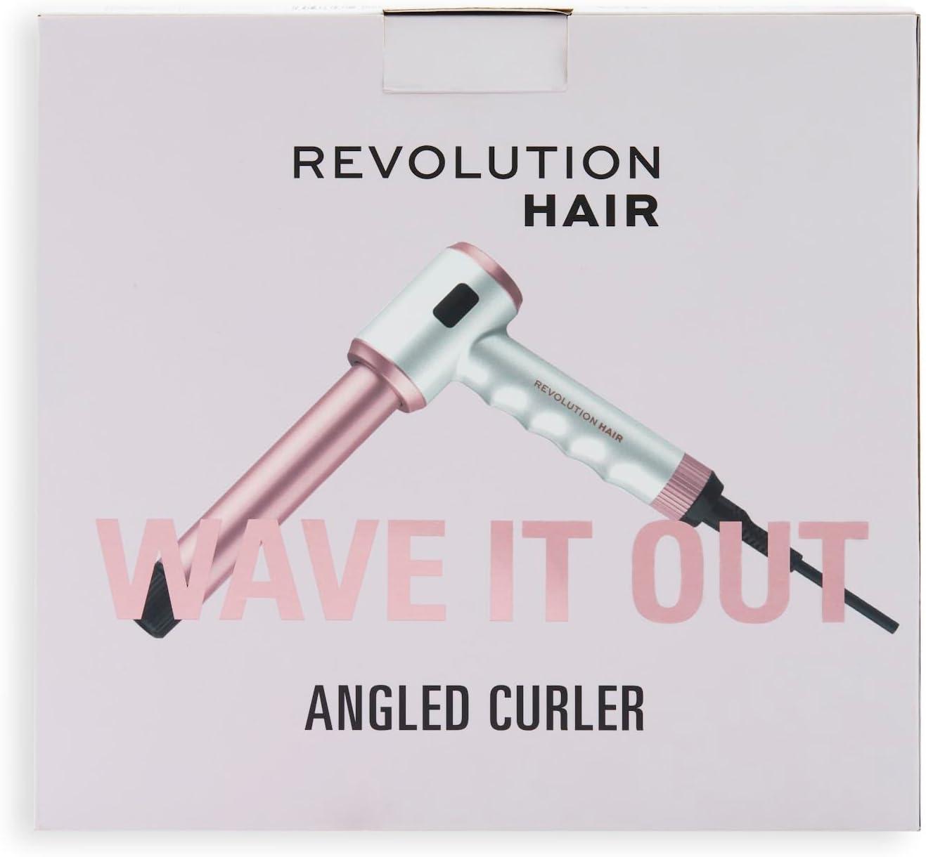 Revolution Haircare London 28mm Angled Curler - White & Rose Gold | Buy ...
