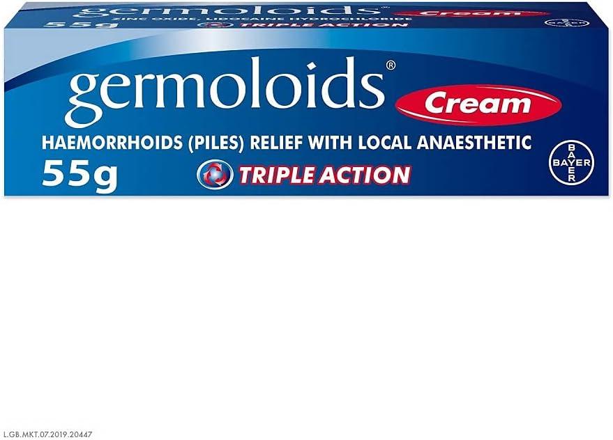 Germoloids Hemorrhoid Cream Piles Treatment with Anaesthetic to Numb ...