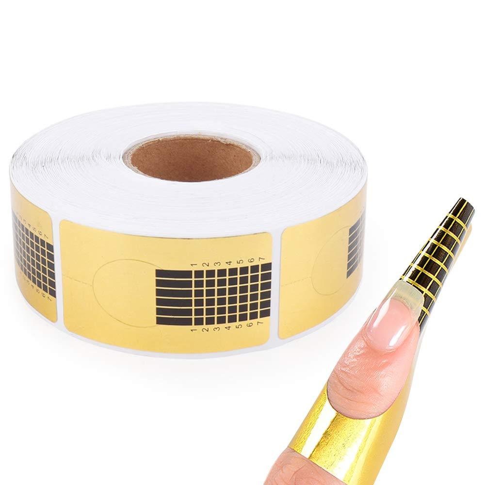 Yokilly Nail Forms 500PCS - Polygel, Acrylic & Builder Gel Nail Tips ...