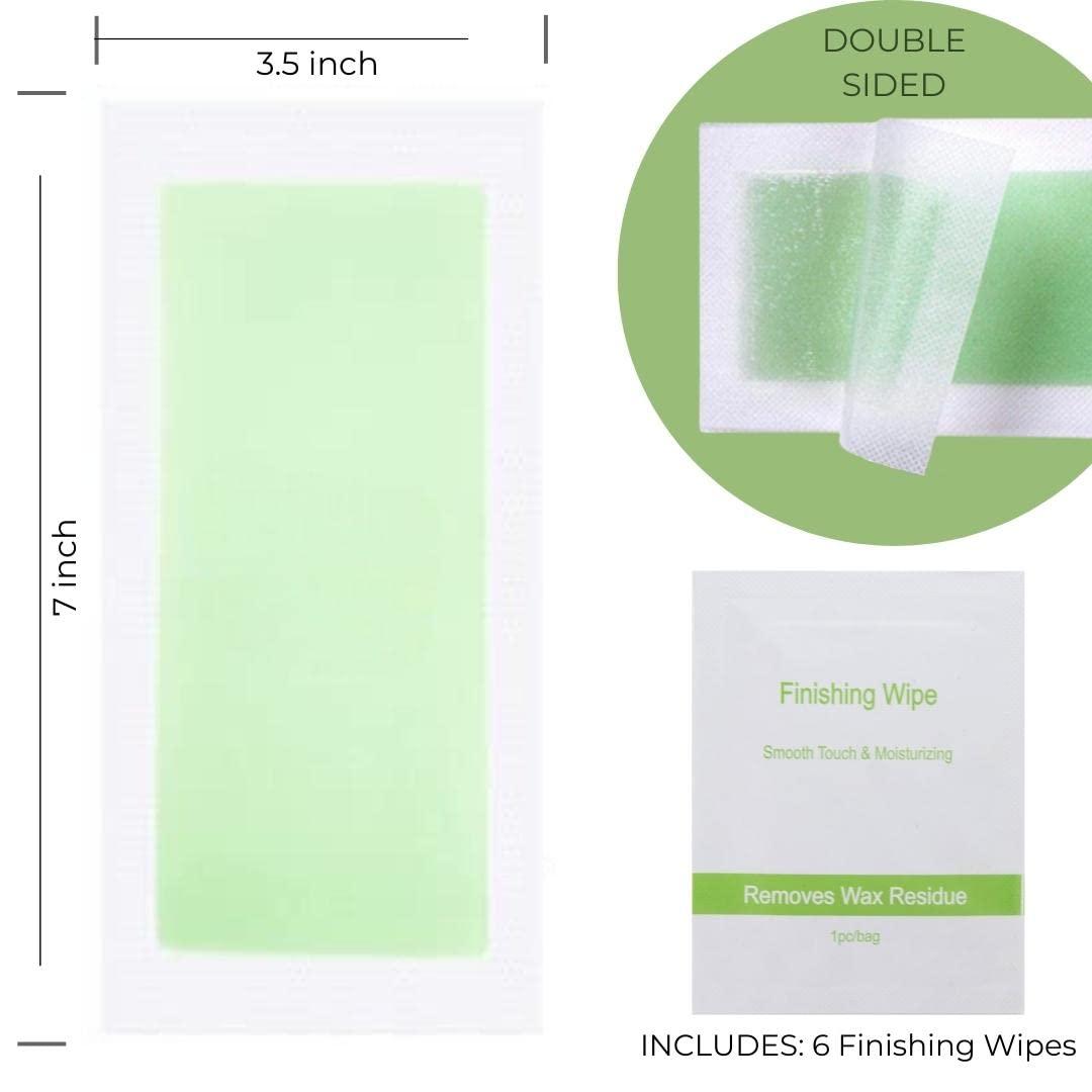 Amira Beauty Aloe Vera Infused Body Waxing Strips - 64 Count Kit for ...