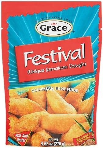 Grace Festival Mix (Jamaican Style Dough Mix) 270g - (Pack of 2) | Buy ...