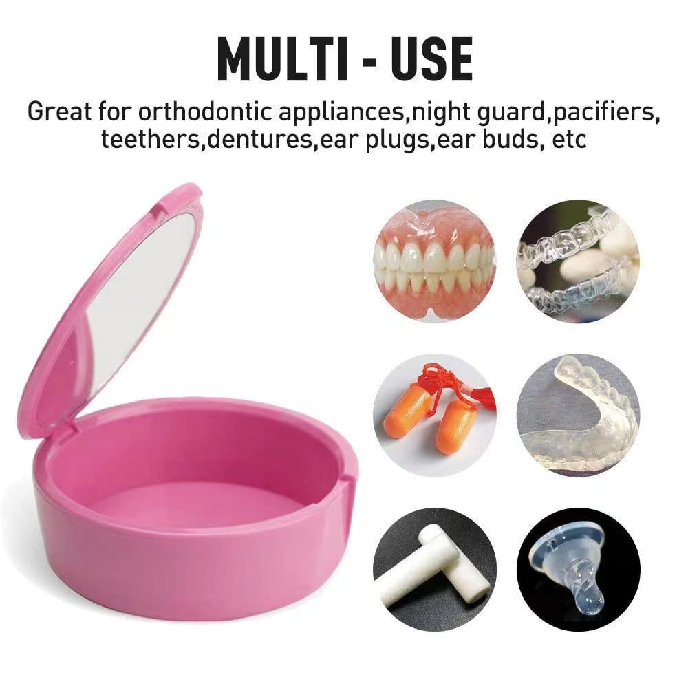 Orthodontic Care Kit Denture Case with Mirror & Ventilation Holes ...