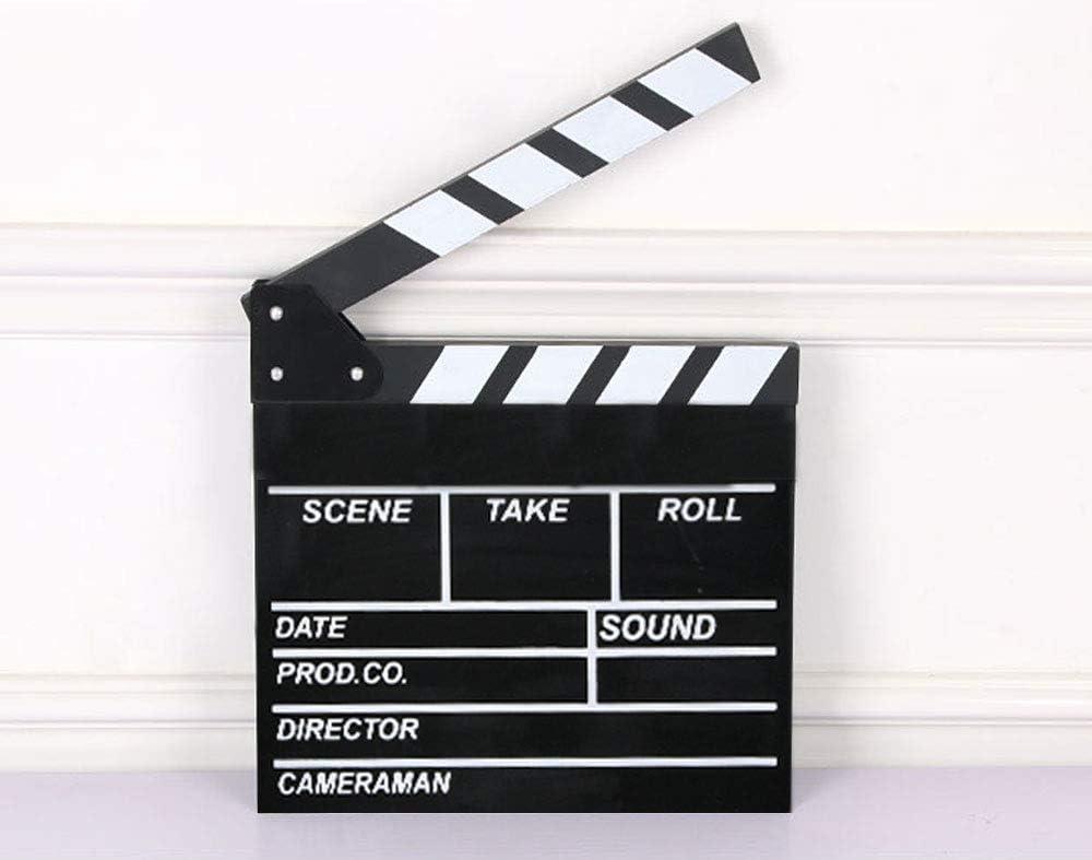 KISEER 12"x11" Movie Film Clap Board Wooden Movie Clapboard Film ...