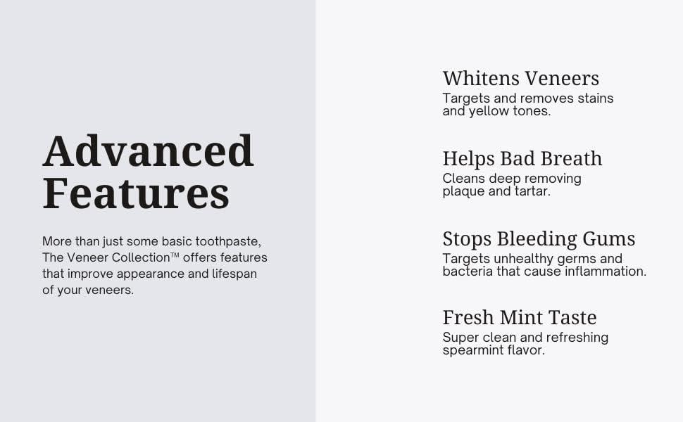 Veneer Whitening Toothpaste | Stain Removal & Fresh Mint | The Veneer ...