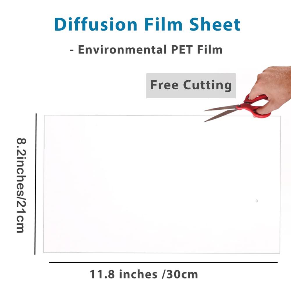 Adhesive Diffusion Film 8.2x11.8in - 3 Pack | Dimming Diffuser Filter ...