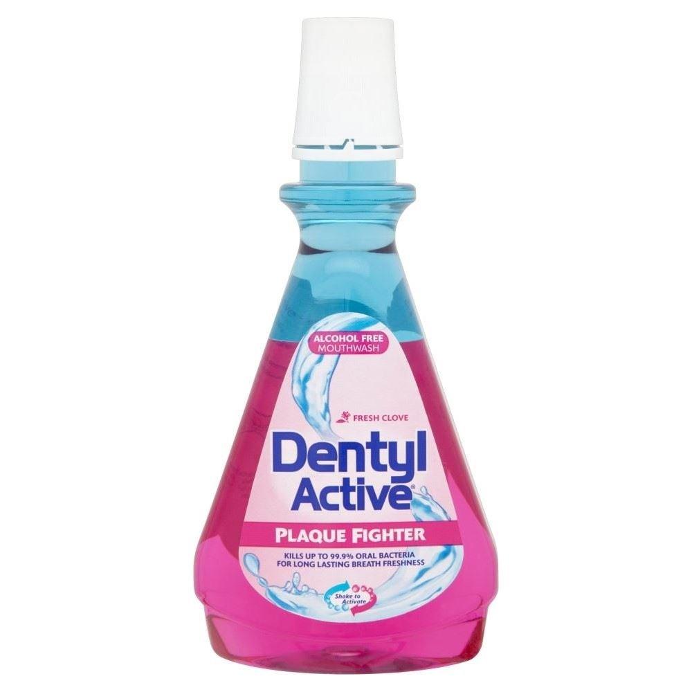 Dentyl Active Plaque Fighter Mouthwash Clove 500ml - Alcohol-Free ...