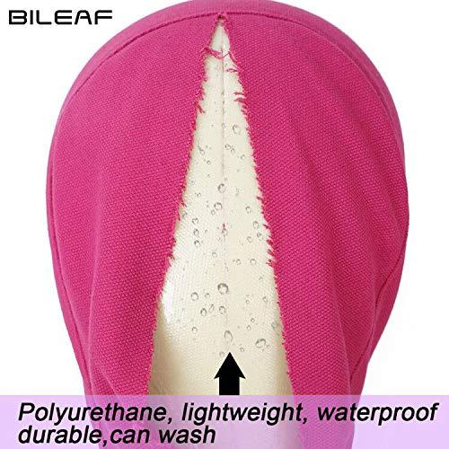 22 Inch Pink Canvas Mannequin Head with Stand - Styling Block Head for ...
