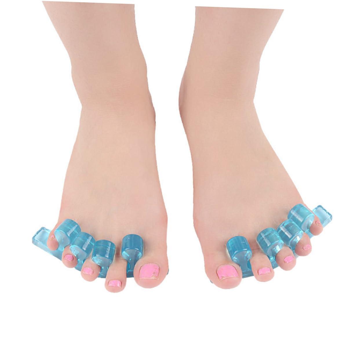 KALLORY Silicone Gel Toe Separators - Hammer Toe, Bunion Cushions ...