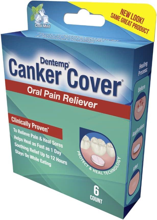 Dentemp Canker Cover - Fast Acting Canker Sore Relief Tablets (6 Count ...