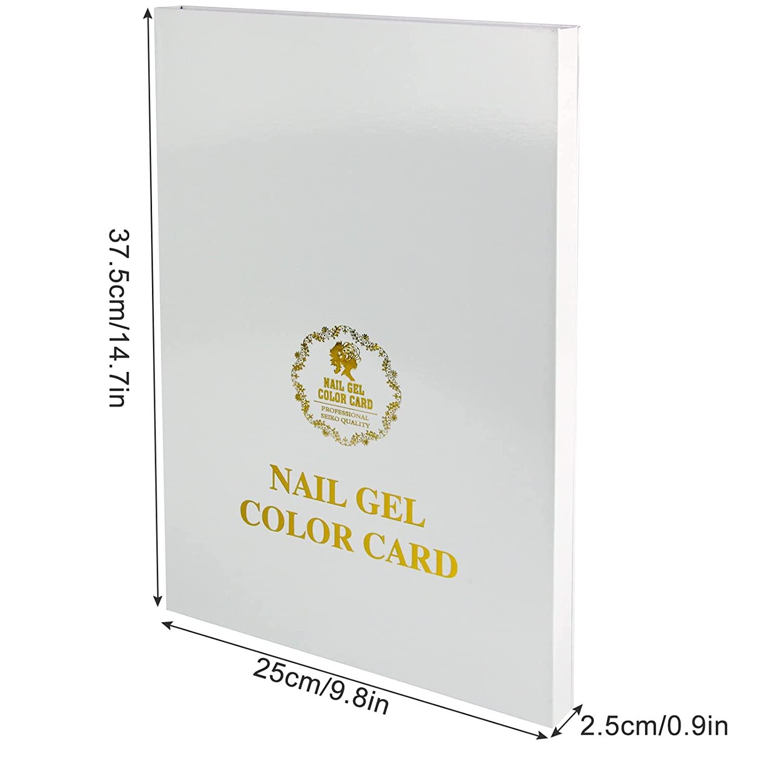 Nail Color Chart Display for Nail Salons & DIY Nail Art - UV Gel Polish ...