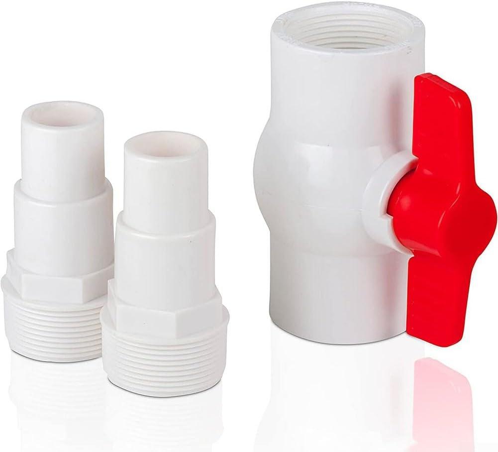 Buy AR512 Pool Shut-Off Valve with 2 Hose Adapter Connections (38mm ...