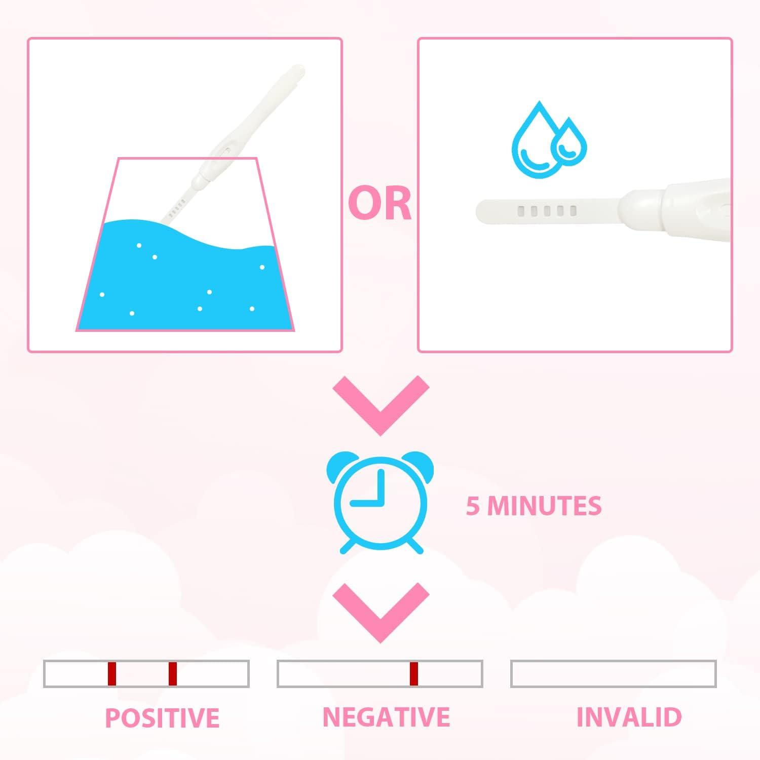 Pregnancy Test Sticks - 8 Individually Sealed, Highly Sensitive & 99% ...