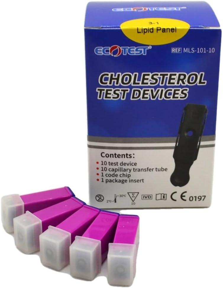 10 Ecotest Cholesterol Strips by ValueMed | Buy Now with Express ...