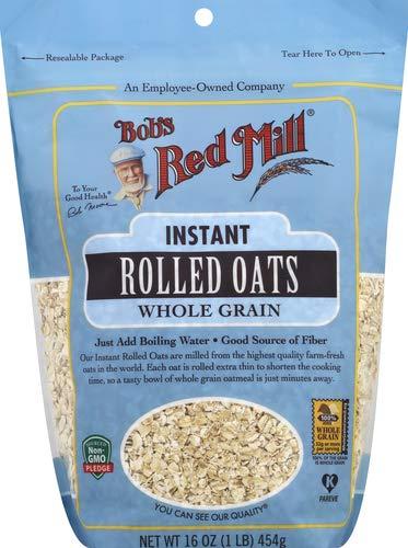 Bob's Red Mill Instant Rolled Oats 16oz - Resealable Packaging for ...