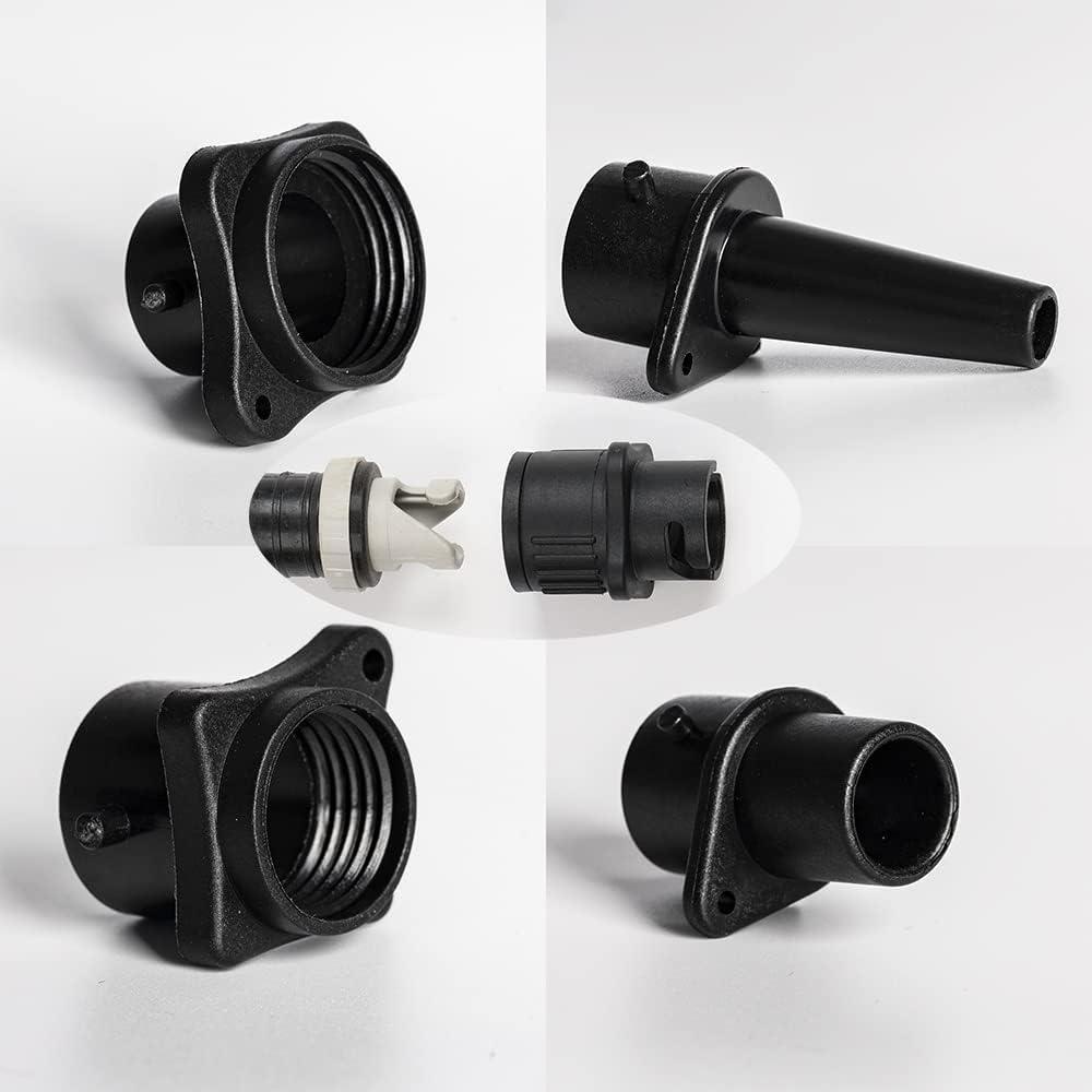 HEYTUR Inflatable Boat SUP Pump Adaptor & Kite/Boston Valve Air Pump ...