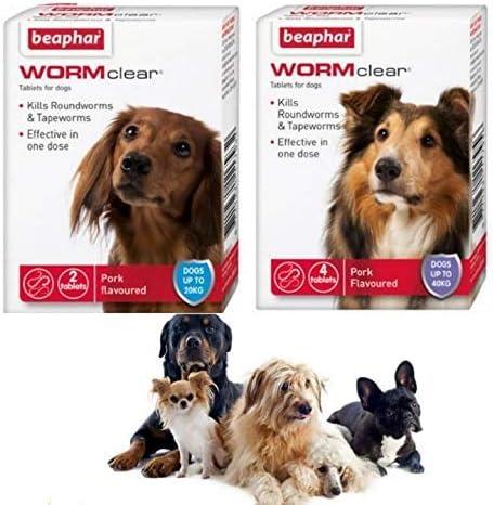 SIPW Vet Strength WORMclear Dog Puppy Worming Wormer Tablets kills ...