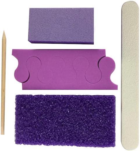 True Beauty 5-Piece Pedicure Kit | Disposable Pedi Set with Toe ...