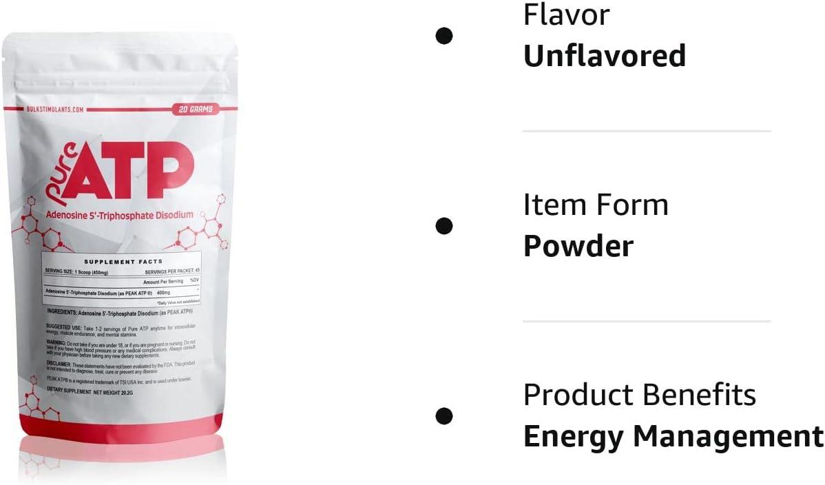 Pure ATP Adenosine Triphosphate Powder - 20g | Boost Intracellular ...