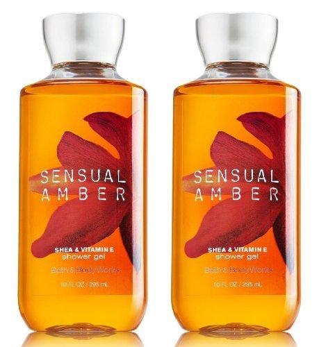 Bath & Body Works Sensual Amber Shower Gel 10 Oz - SET of 2 | Luxurious ...