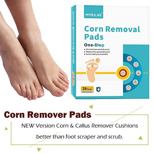 MYMULIKE Corn Removal Pads - Wart Remover Plaster for Foot Care (24 ...