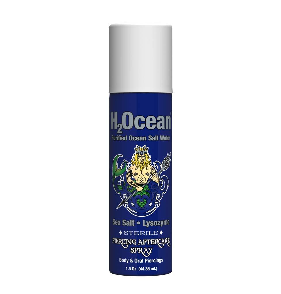 H2Ocean 1.5 FL OZ Piercing Aftercare Spray - Purified Ocean Salt Water ...