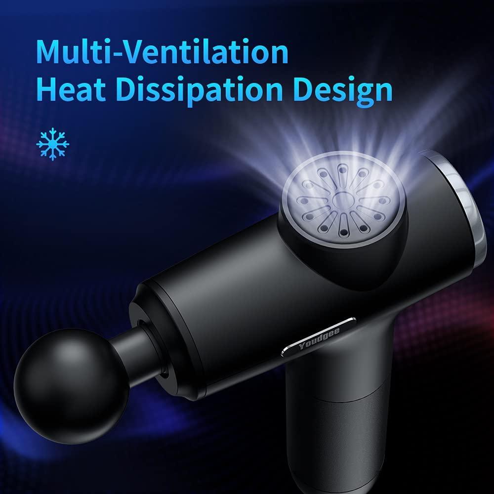 Youdgee Deep Tissue Massage Gun for Pain Relief - 30 Speed Levels ...