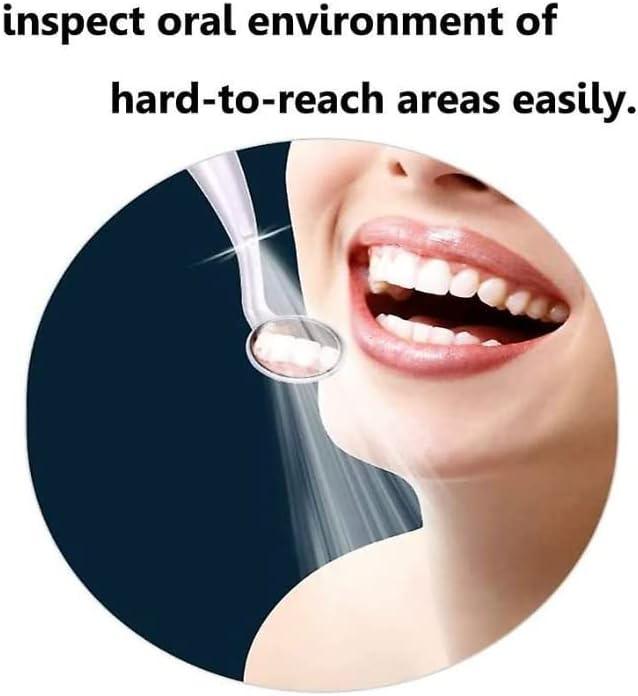 Professional Dentist Mirror with Light - Bright LED Tooth Inspection ...