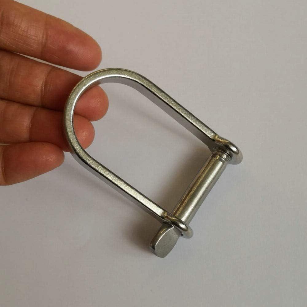JY-MARINE Stainless Steel 316 5/16 Flat D Ring Shackles - Pack of 4 ...