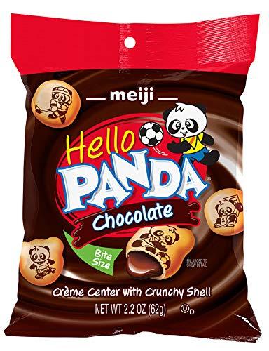 Meiji Hello Panda Chocolate Creme Filled Cookies 2.2oz Pack of 6 - Bite ...