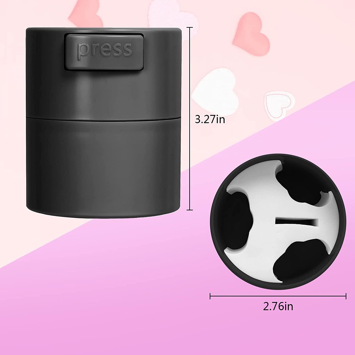 Buqikma Eyelash Glue Storage Tank - Black | Bottom Sealed Adhesive ...