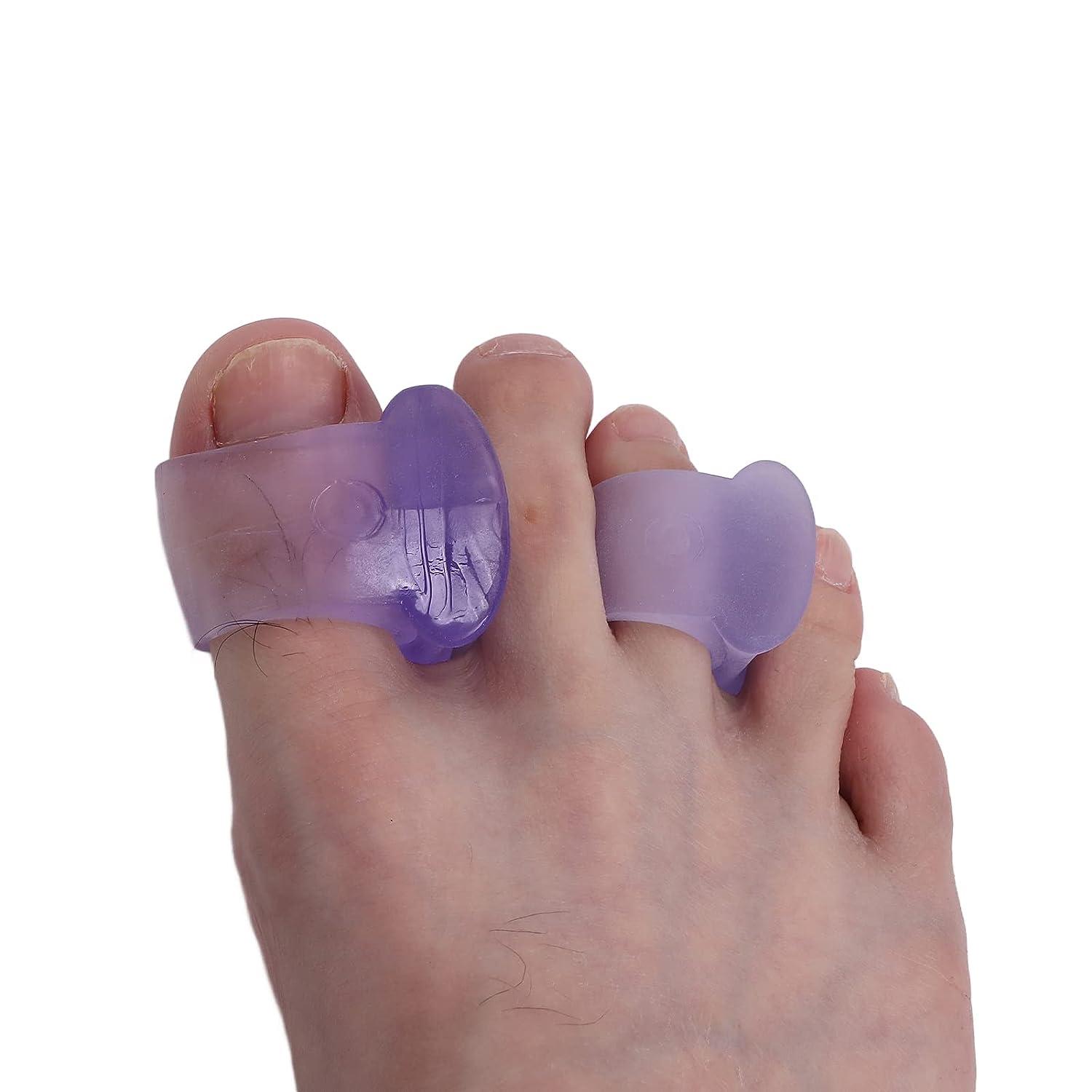 Silicone Toe Spacer Set - 4 Pairs for Bunion & Overlapping Toe ...