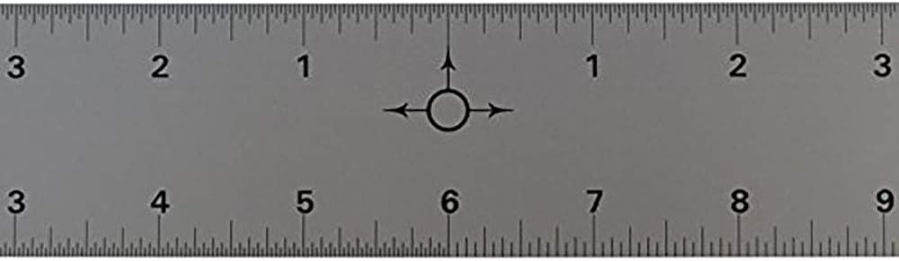 Ludwig Precision 6 Center-Finding Aluminum Straight Edge 81206 6-INCH ...