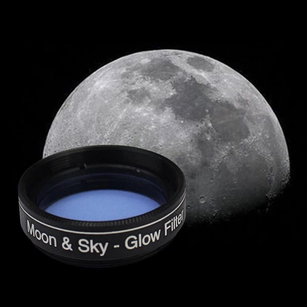 Gosky 1.25 Moon Filter & 2X Barlow Kit for Telescope Eyepieces ...