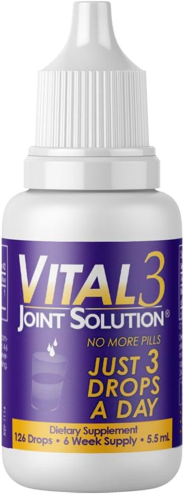 Vital 3 Joint Solution: Clinically Proven Liquid Knee Relief Supplement ...